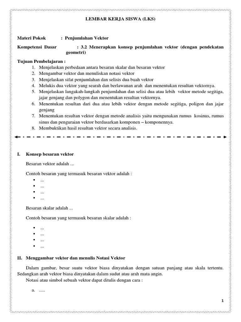 Lks Vektor | PDF | Sains & Matematika