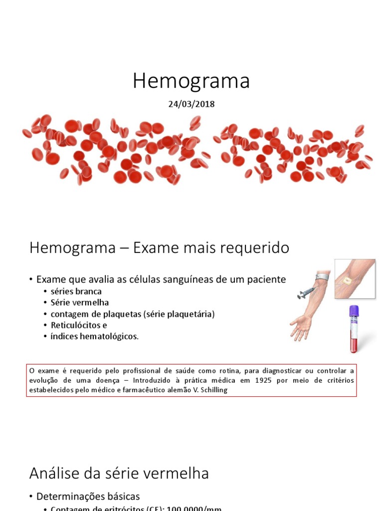 Hemograma | PDF | Hematologia | Tecido (Biologia)