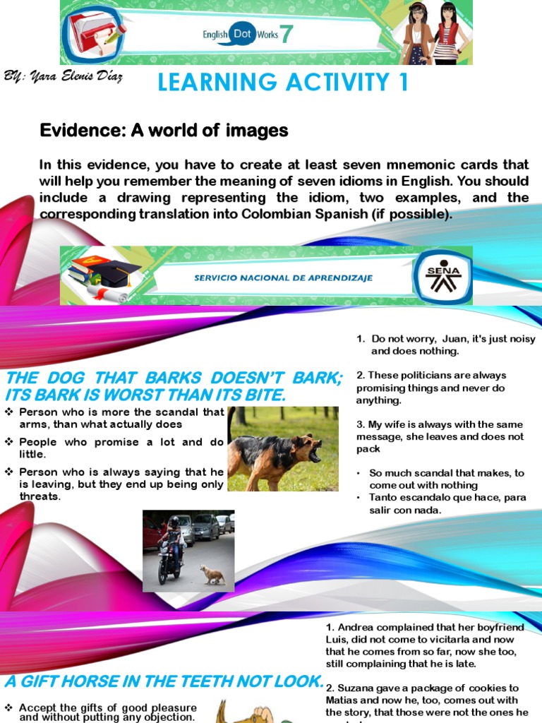 Learning Activity 1: Evidence: A World of Images | PDF