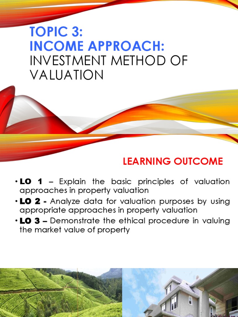 Topic 3-Investment Method | PDF | Leasehold Estate | Renting