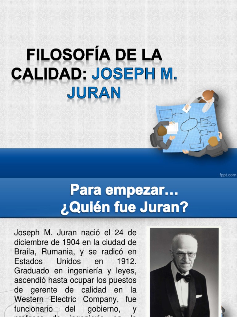 1.3 Filosofía de Joseph Juran. | PDF | Calidad (comercial) | Diseño