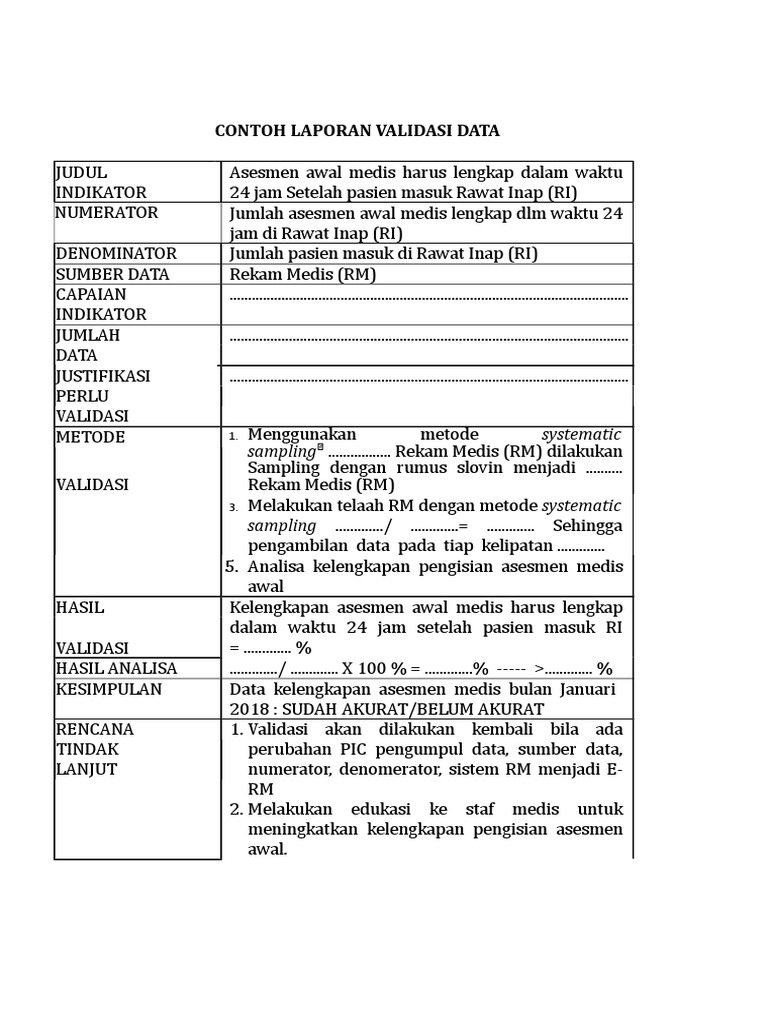 Contoh Soal Validasi Data Pdf 8614