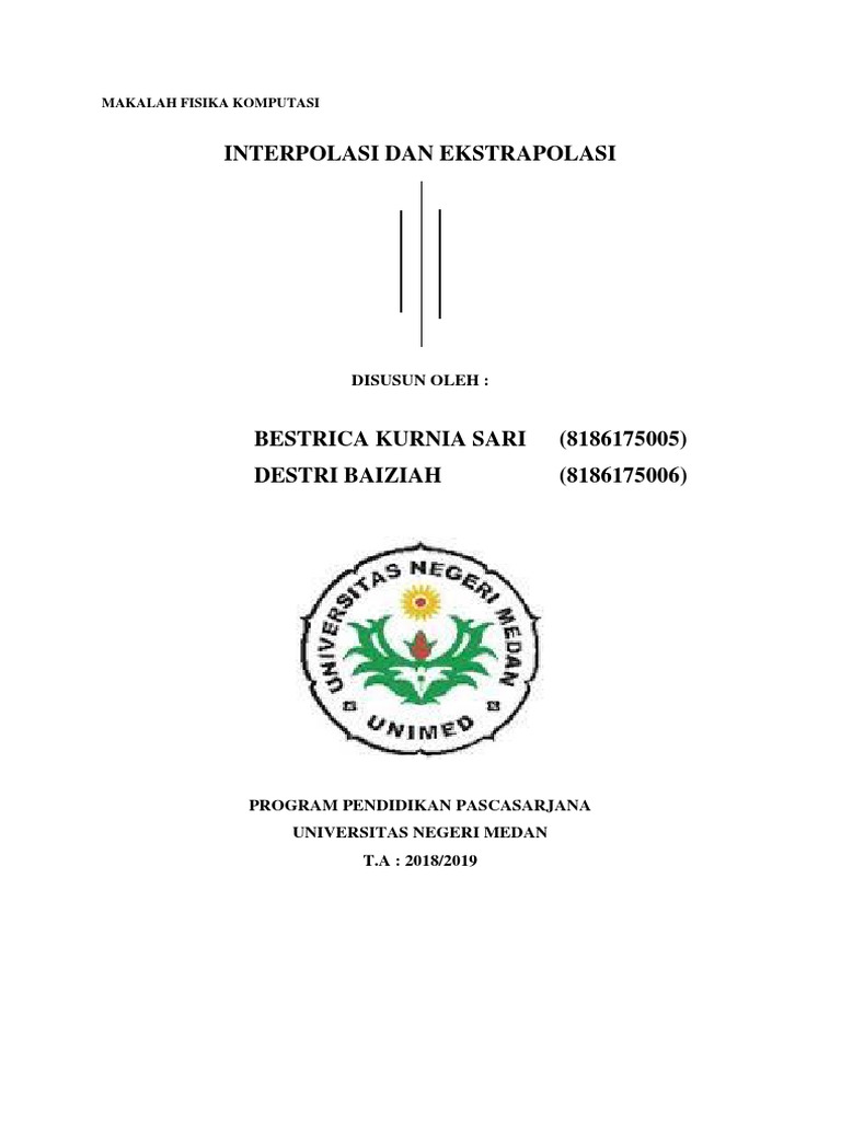 Makalah Interpolasi Dan Ekstrapolasi | PDF