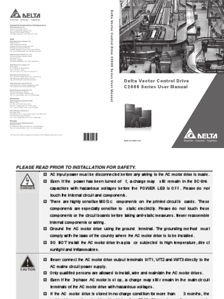 Delta C2000 Series User Manual | PDF | Electromagnetic Interference ...