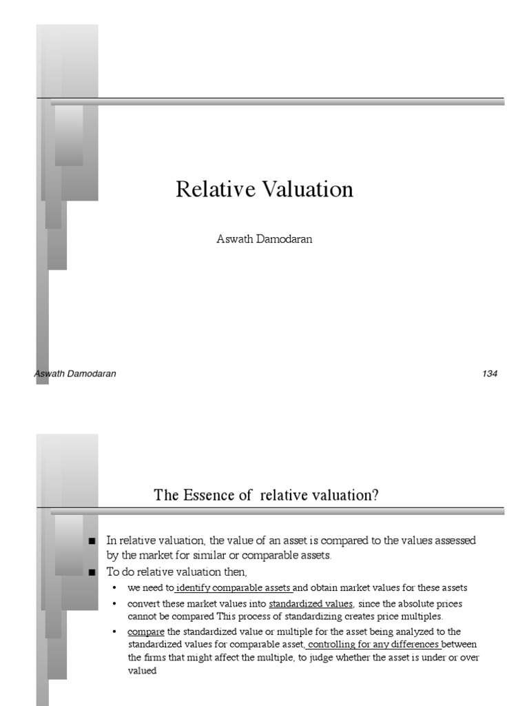 Relative Valuation in Practice: A Guide to Understanding and Applying ...