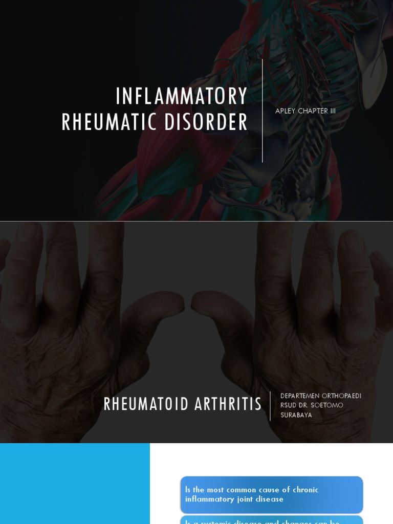 Chapter 3. Inflammatory Rheumatic Disorder | PDF | Rheumatoid Arthritis ...