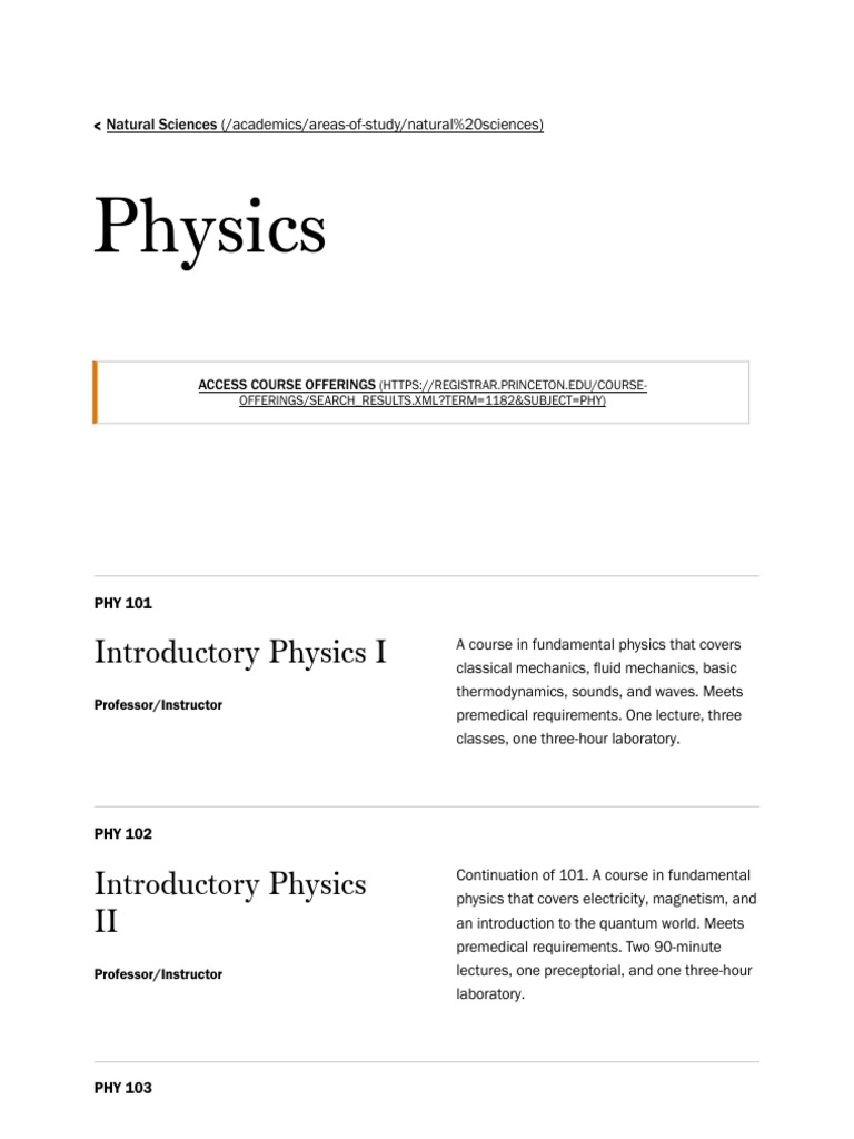 Physics - Princeton University | PDF | Quantum Field Theory | Quantum ...