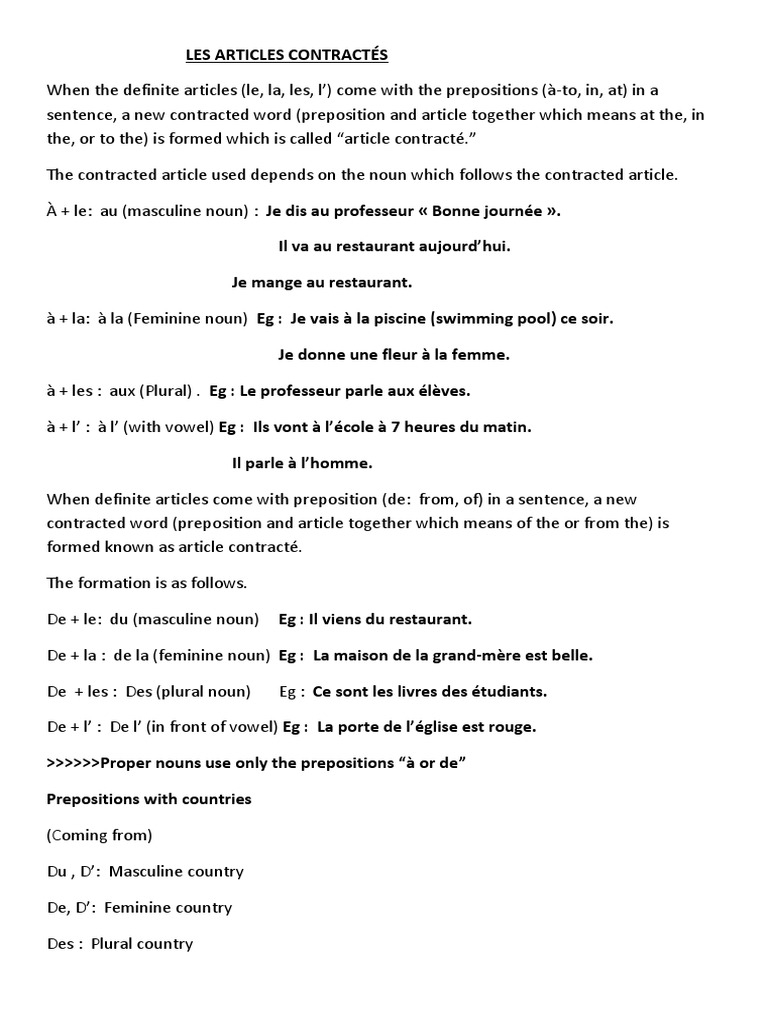 Notes Les Articles Contractés | PDF | Échecs | Théorie (échecs)