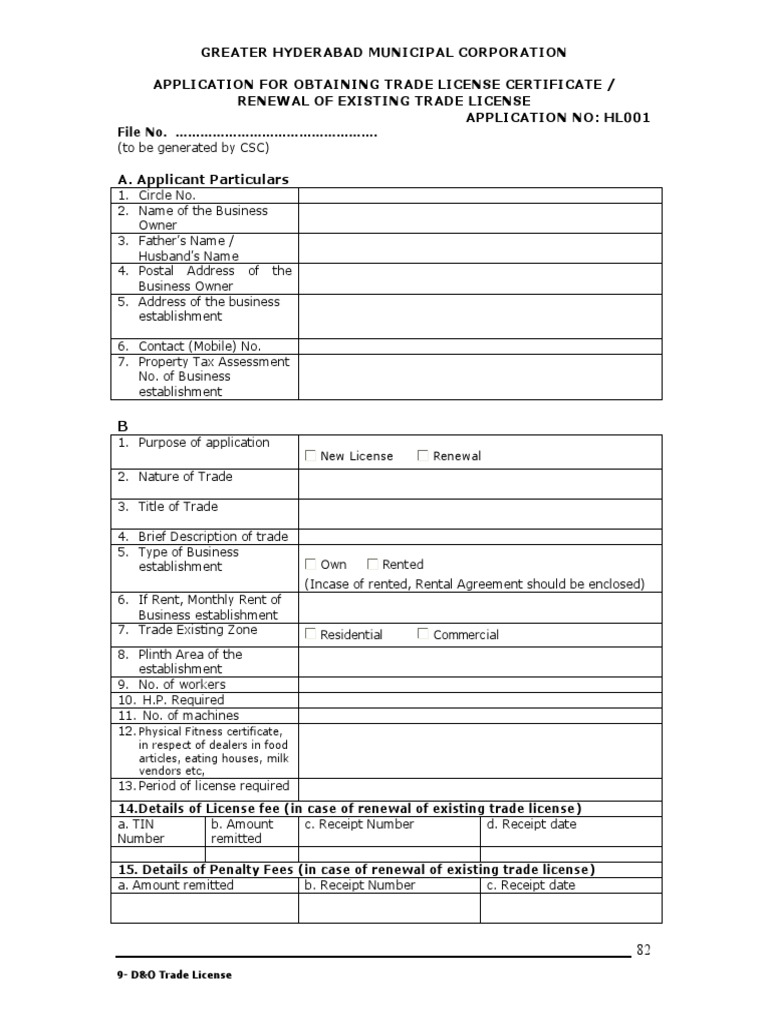 Trade License Certificate PDF | PDF | License | Receipt