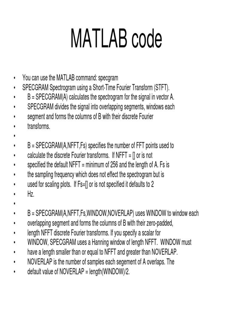 MATLAB Code | PDF | Algorithms | Theoretical Computer Science