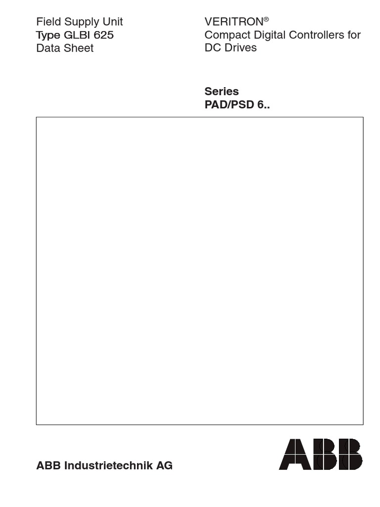 VERITRON® Compact Digital Controllers For DC Drives | PDF | Electrical ...