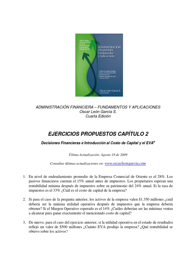 Ejercicios Cap2 | PDF | Estado de resultados | Business