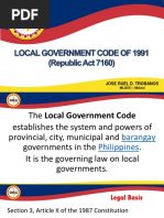 Local Government Code Reviewer | PDF | Legal Concepts | Justice