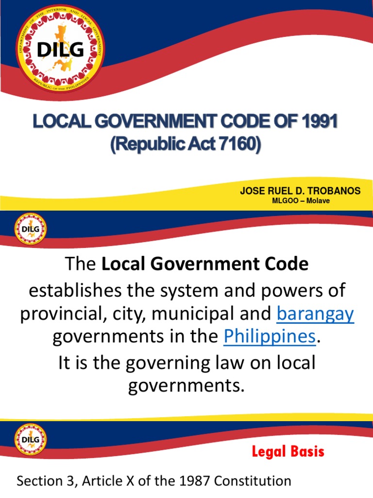 Local Government Code | PDF | Devolution | Eminent Domain