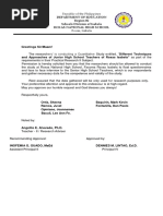 Certificate of Appreciation-Panelist | PDF | Wellness