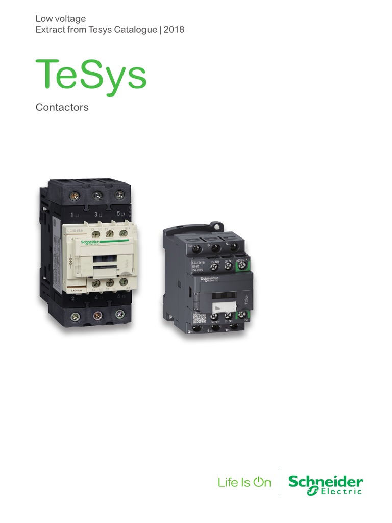 Tesys Contactors - B8 - Contactors - P - EN PDF | PDF | Electrical ...