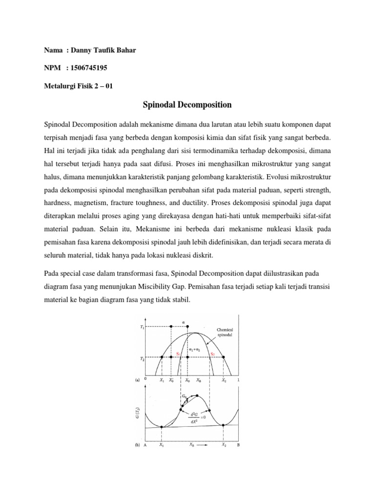 Paper Spinodal Decomposition | PDF | Griya & Taman