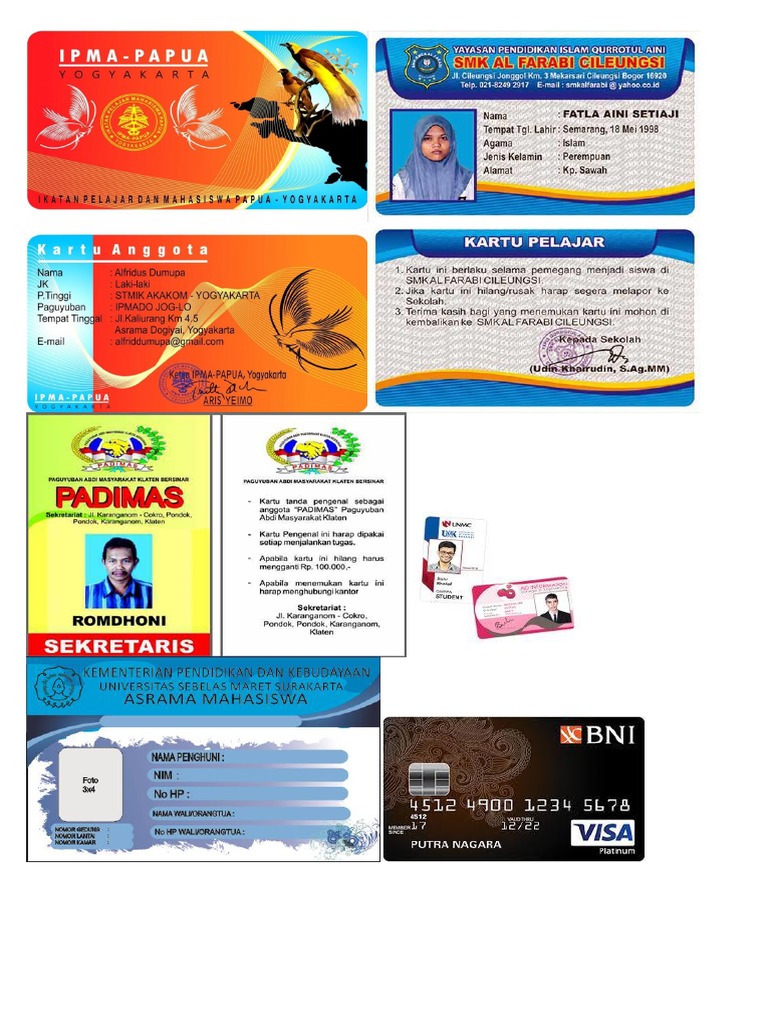 Contoh Id Card | PDF