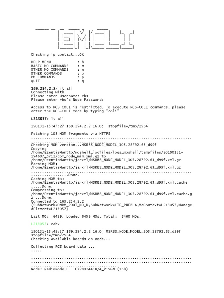 Moshell Pdf Data Management Computer Data 