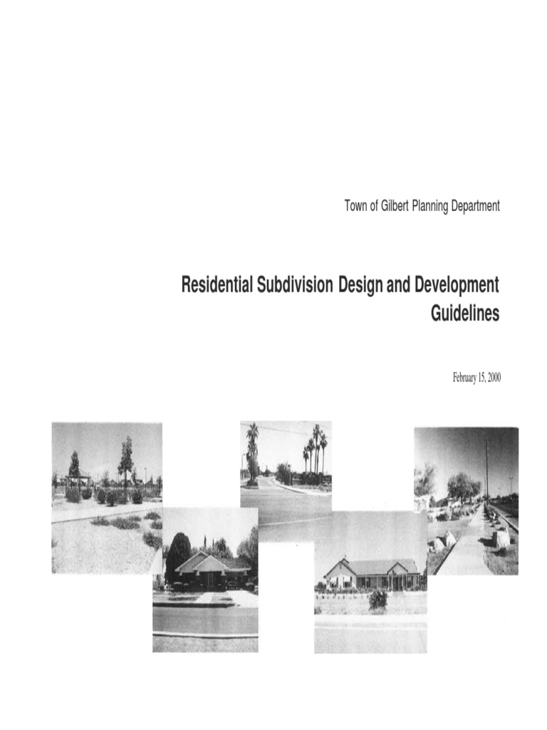 Residential Subdivision Design Guidelines | PDF | Garage (Residential ...