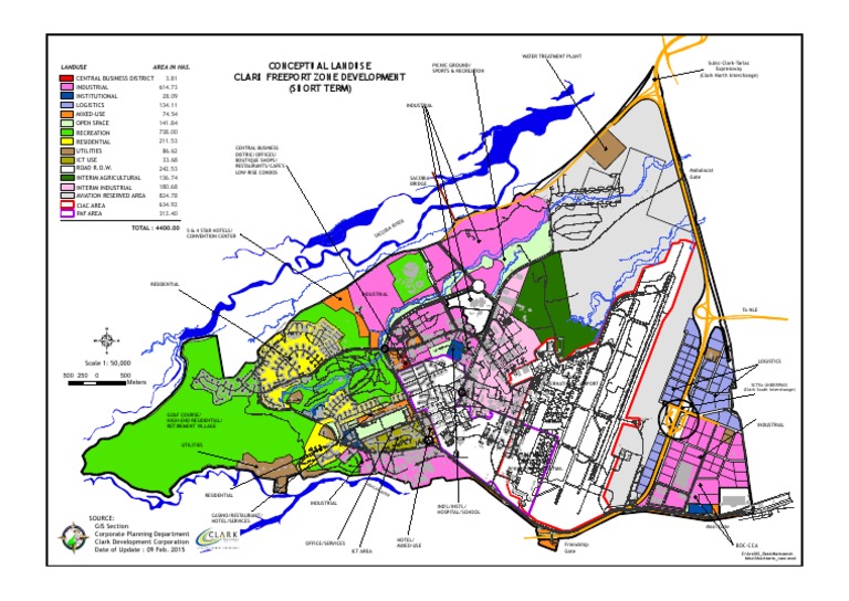 Conceptual Landuse Clark Freeport Zone Development (Short Term) | PDF ...