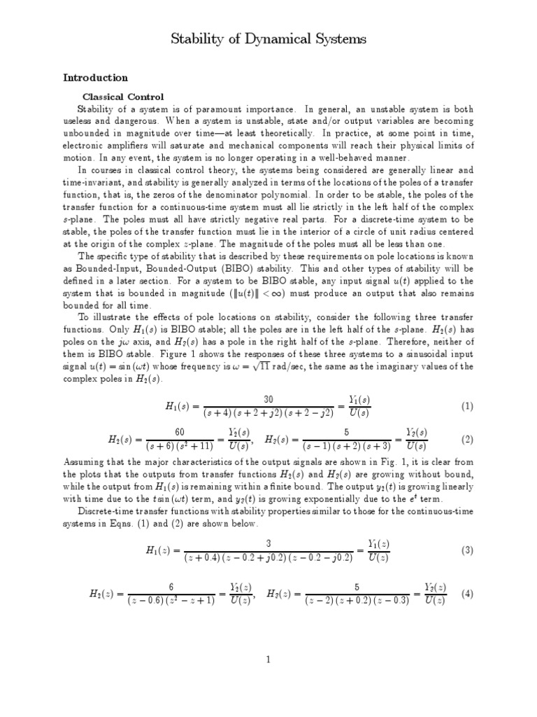 Discrete Systems | PDF | Stability Theory | Eigenvalues And Eigenvectors