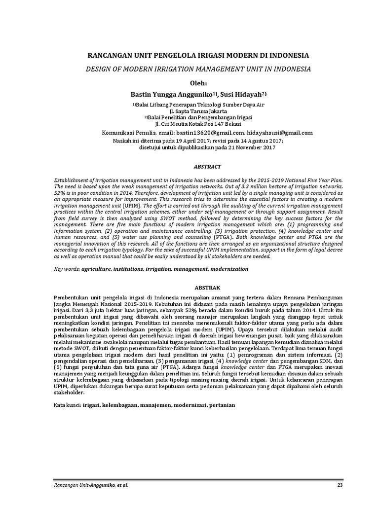 Struktur Organisasi Irigasi | PDF | Business