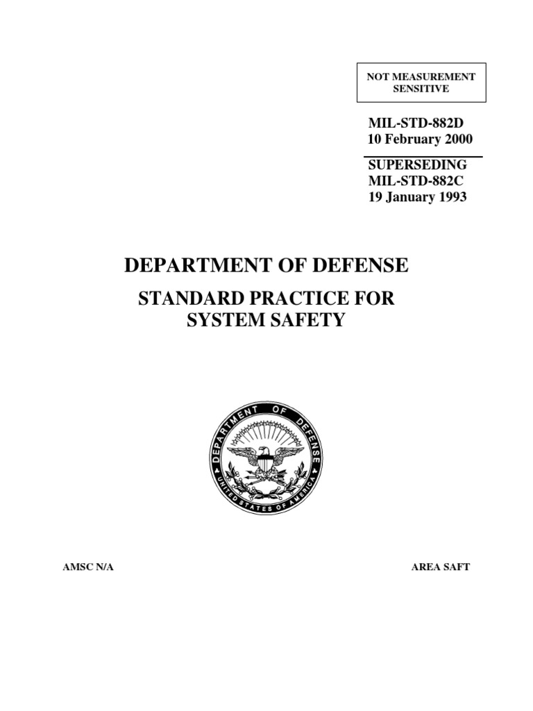 Mil Std 882d | Risk | Safety