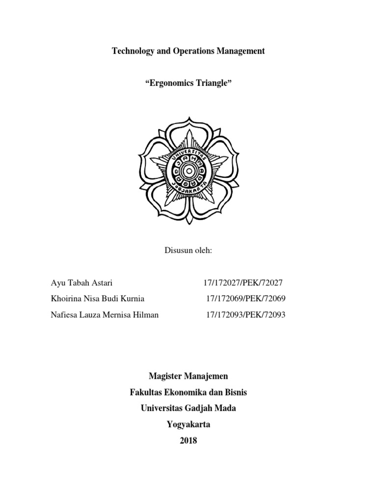 Ergonomics Triangle | PDF