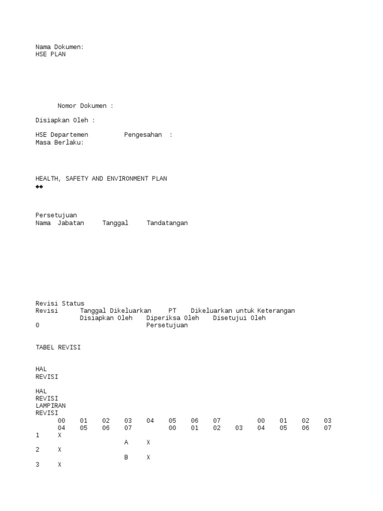 HEALTH, SAFETY, SECURITY AND ENVIRONMENT (HSSE) MANAGEMENT PLAN | PDF