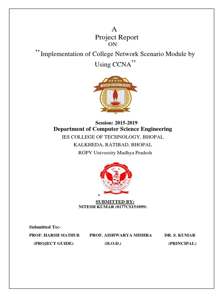 A Project Report: Implementation of College Network Scenario Module by ...