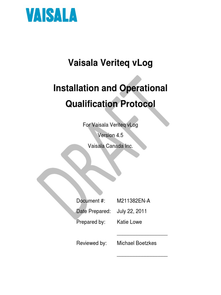Installation Qualification Protocol | PDF | Microsoft Windows | User ...