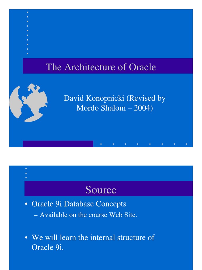 Oracle Architecture Pdf Oracle Database Database Index