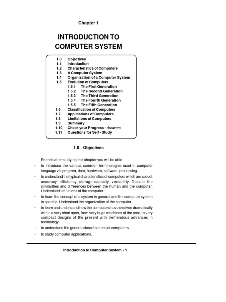 Introduction to Computer Systems | PDF | Input/Output | Computer Program