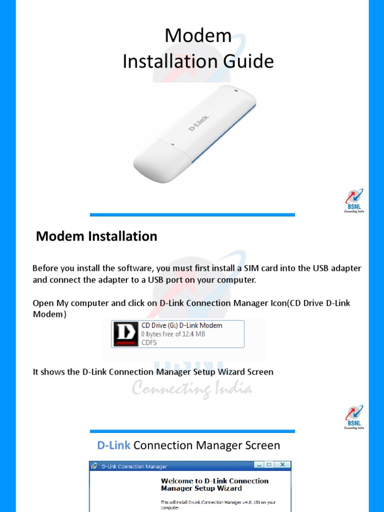 Modem Installation Guide | PDF