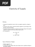 Types of Elasticity of Supply With Diagram | PDF