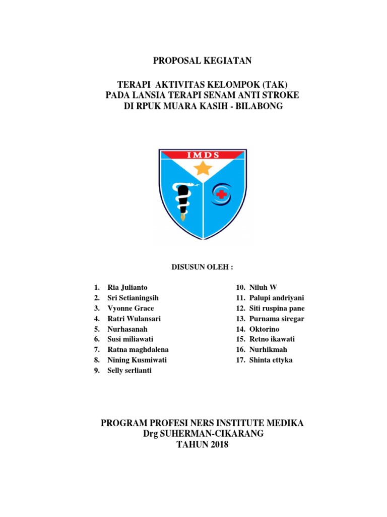 Proposal Tak Gerontik Senam Anti Stroke | PDF