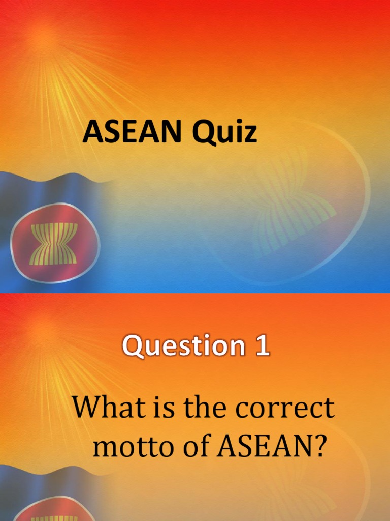 ASEAN Quiz | PDF | Association Of Southeast Asian Nations | Malaysia