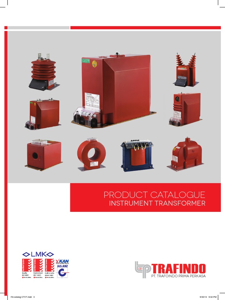 Trafoindo Catalogue Instrument Transformers PDF | PDF | Electromagnetism | Electrical Components