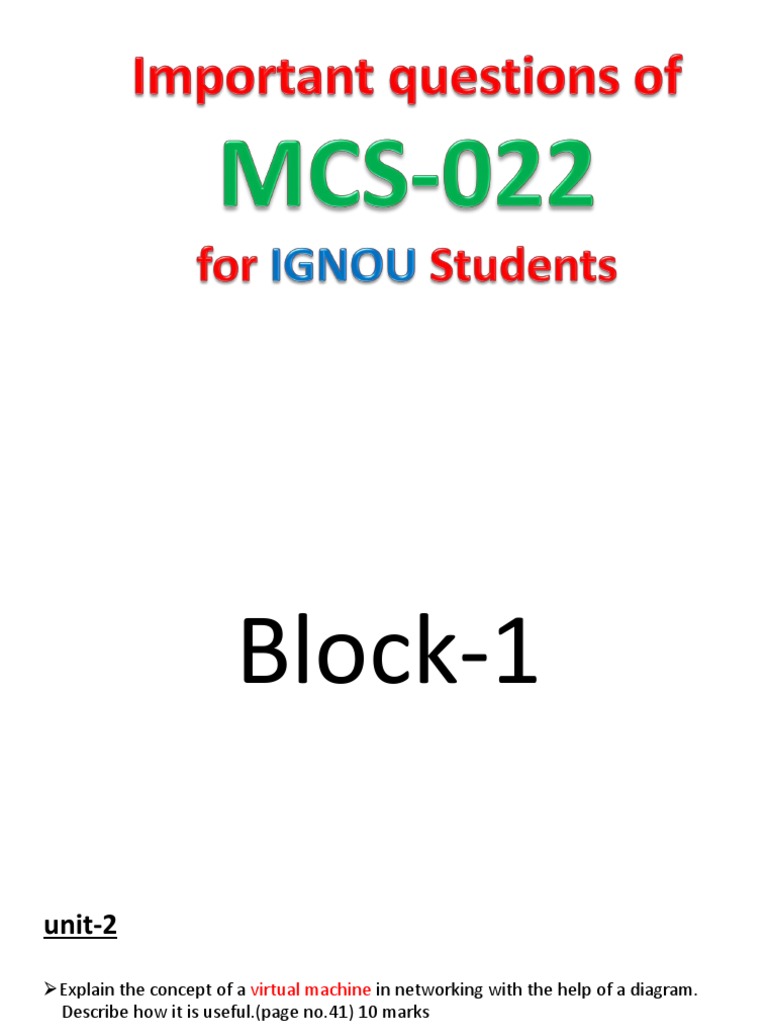 MCS 022 | PDF | Network Topology | Windows 2000