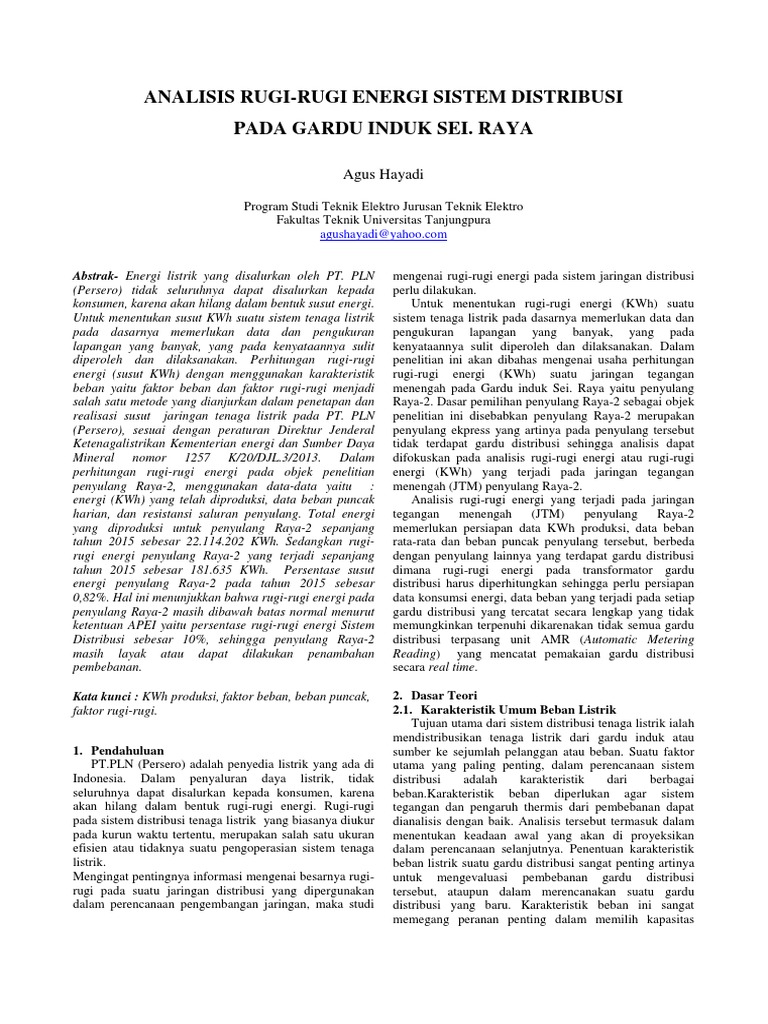 Lisi Rugi Rugi Energi | PDF