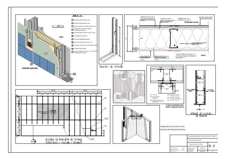 Detalle Drywall Antiguo | PDF | Medios de arte | Materiales de construcción