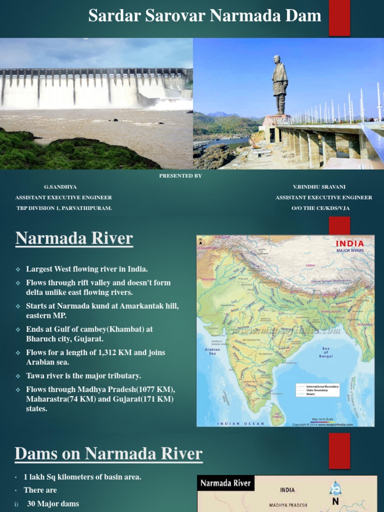 Sardar Sarovar Dam Map
