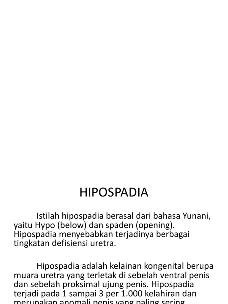 Panduan Lengkap Hipospadia dan Epispadia | PDF | Sains & Matematika