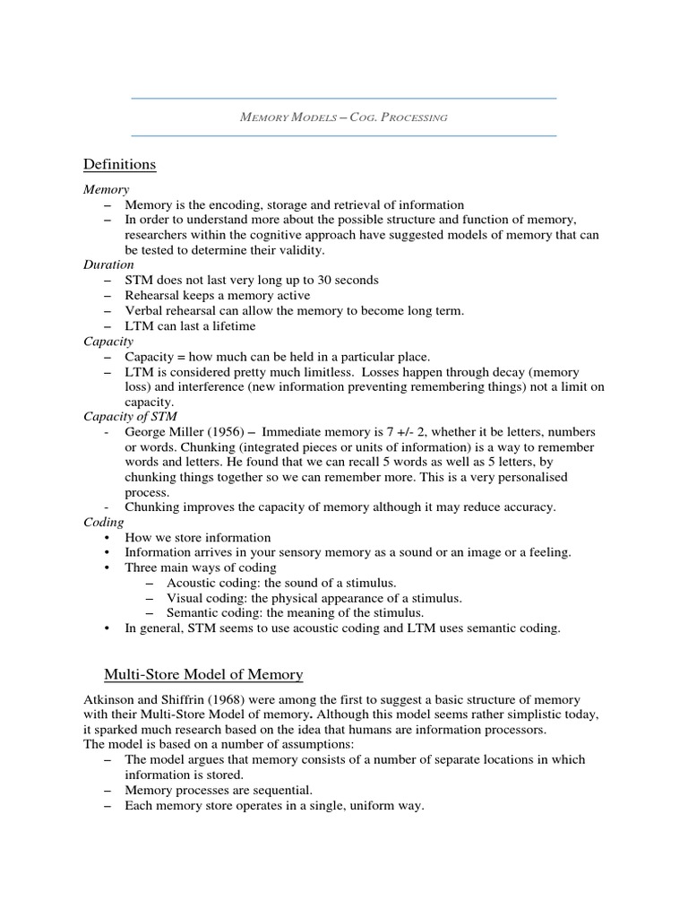 Cognitive Level of Analysis | PDF | Schema (Psychology) | Memory