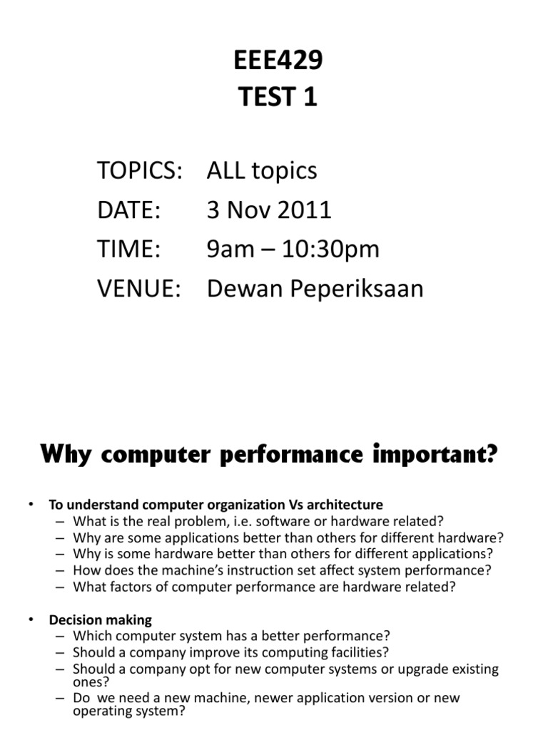 Understanding Computer Performance Metrics | PDF | Central Processing ...