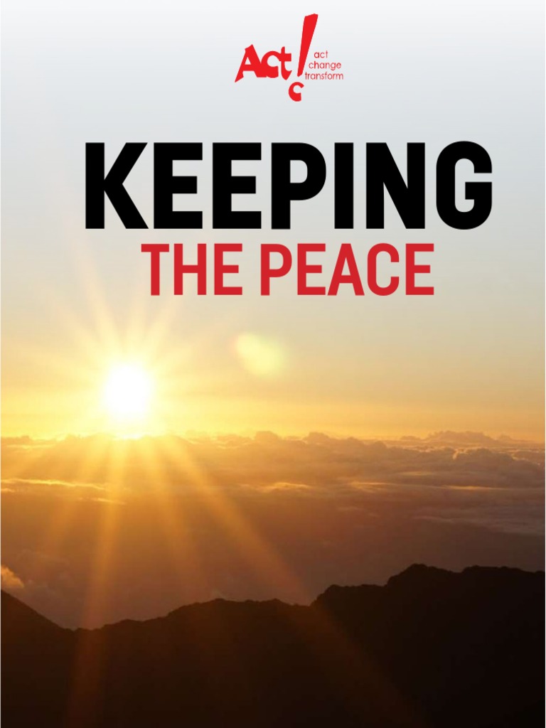 Keeping The Peace - Final | PDF | Clergy | Christianity