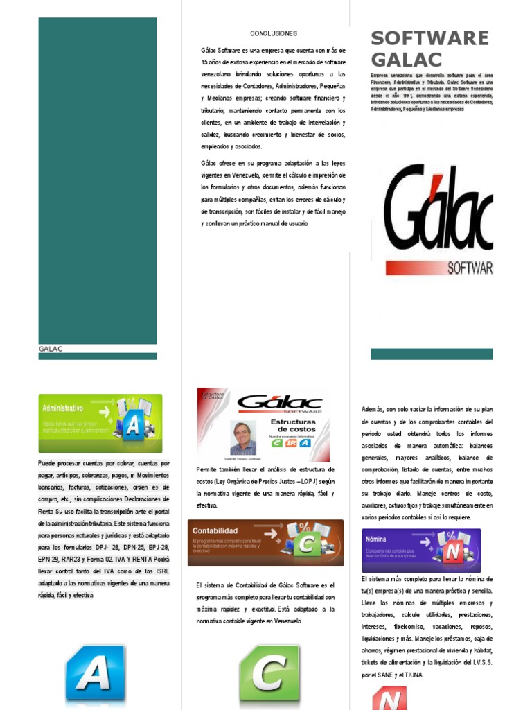 GALAC | PDF | Contabilidad | Software