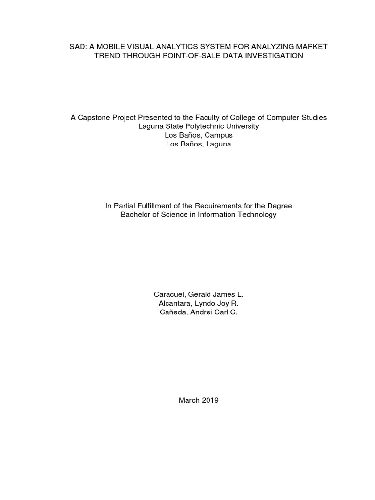 Capstone-Thesis 1 To 3 | PDF | Point Of Sale | Retail