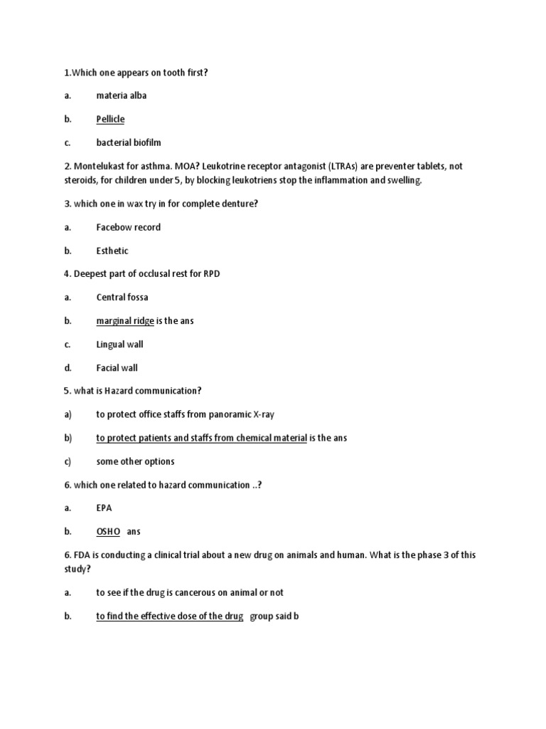 NBDE Part 2 RQ 2017 Very Important | PDF | Human Tooth | Periodontology